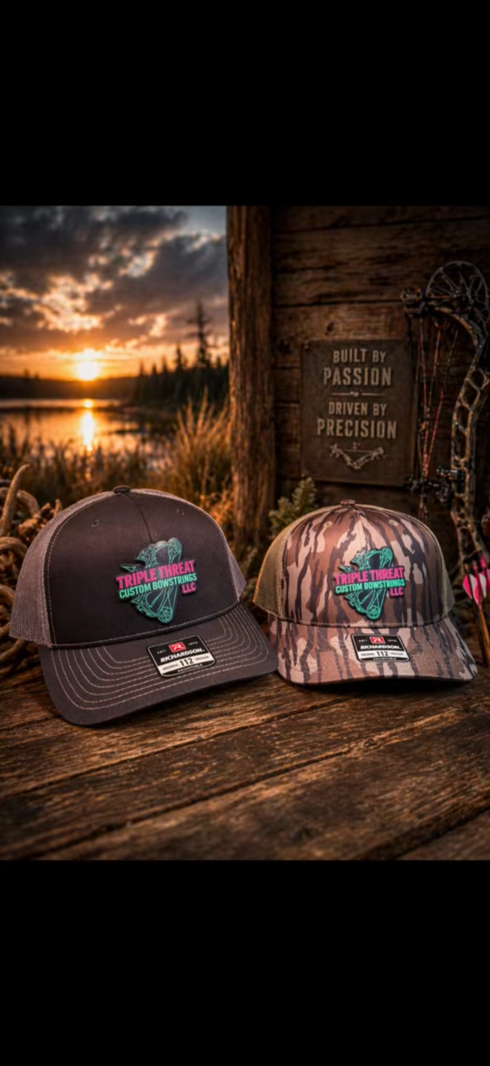 Leather Patch Hat – Triple Threat Custom Bowstrings
